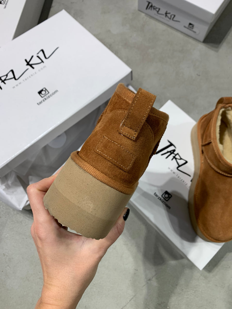 ROW CAMEL HAKİKİ SÜET BOT – TarzKız